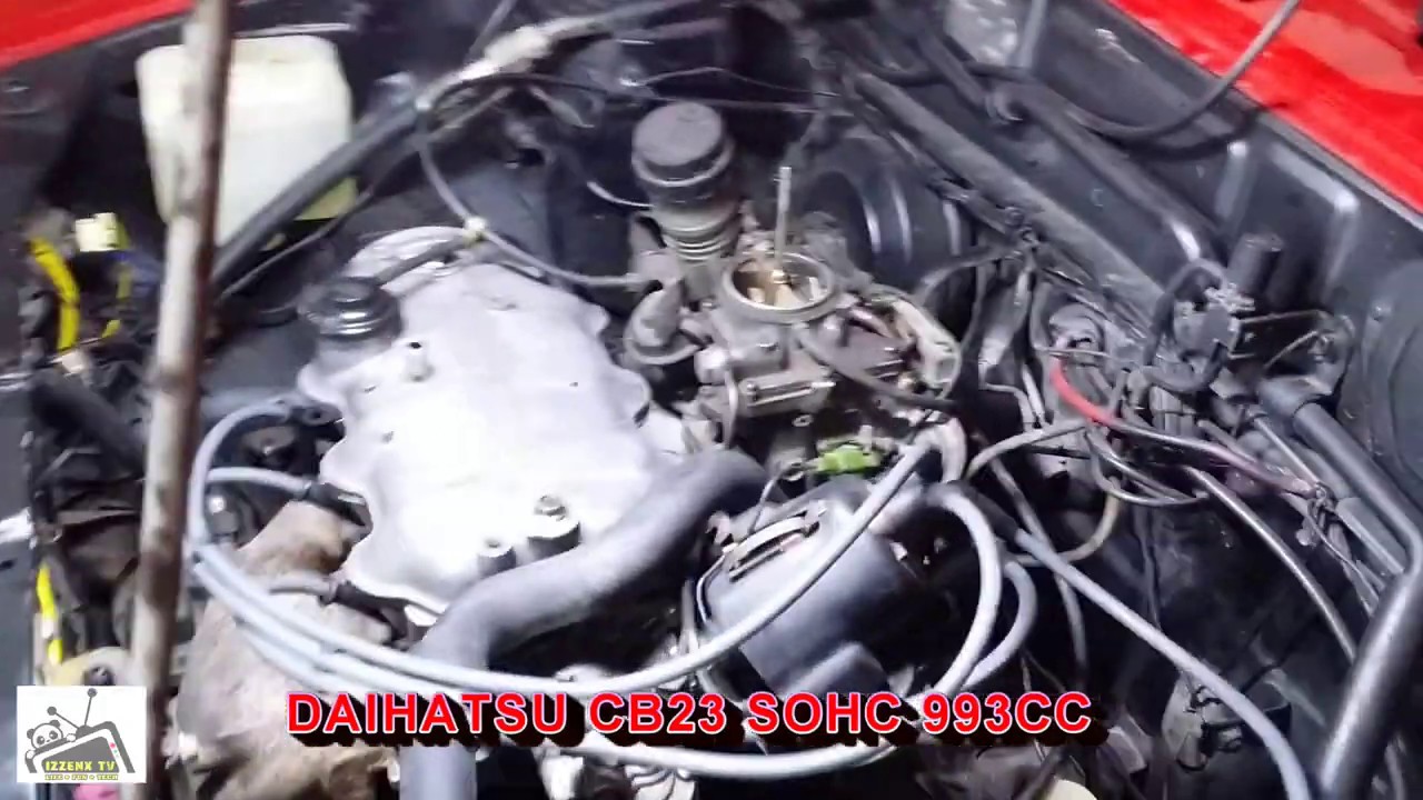 DAIHATSU CHARADE G11 ENGINE MODEL CB23 993CC ENGINE START - YouTube