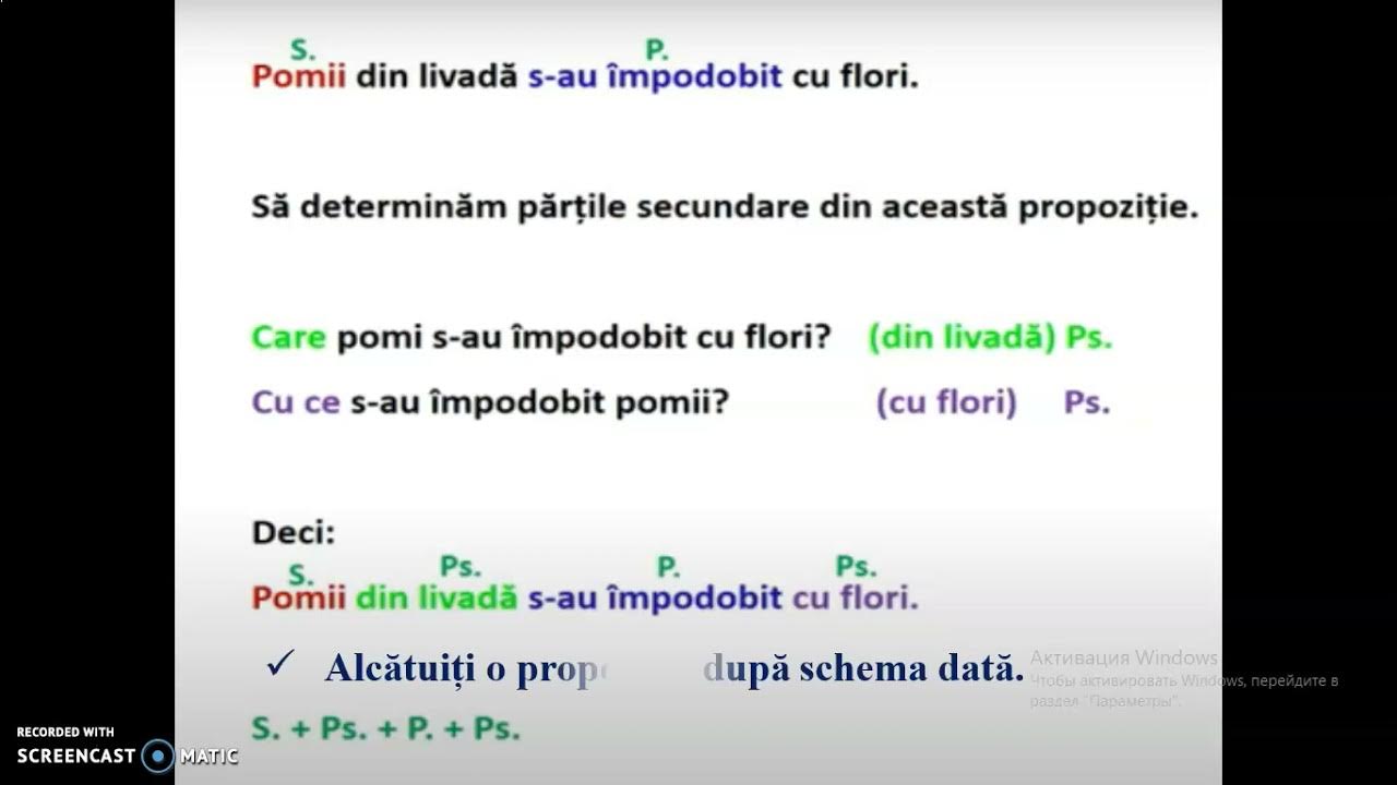Muruz Rodica Părțile secundare de propoziție - YouTube