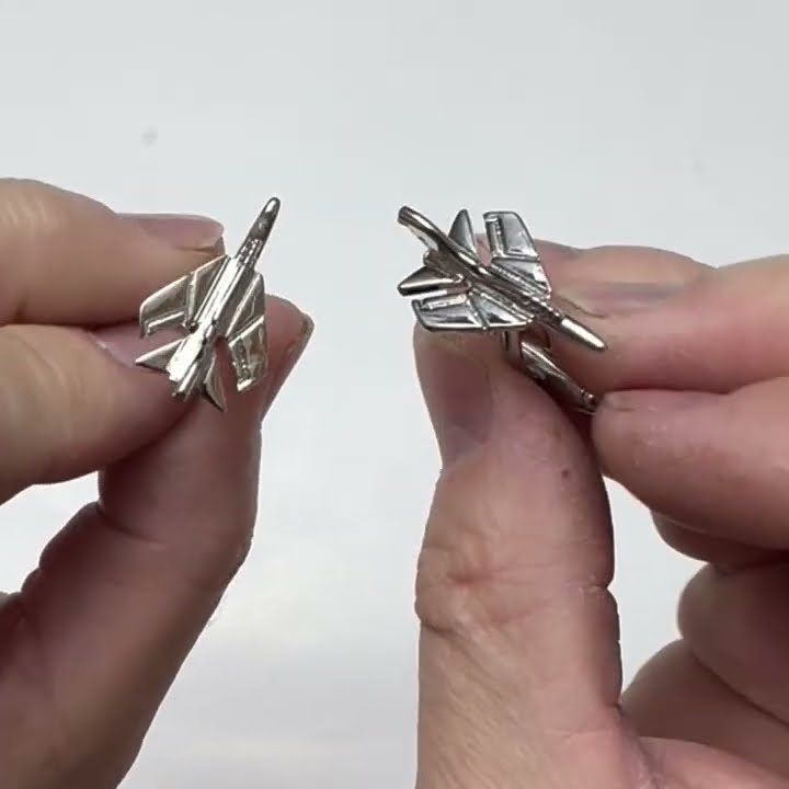 Fighter Jet Cufflinks F15 Falcon Pilot Gift Air Force Cuff Links # ...