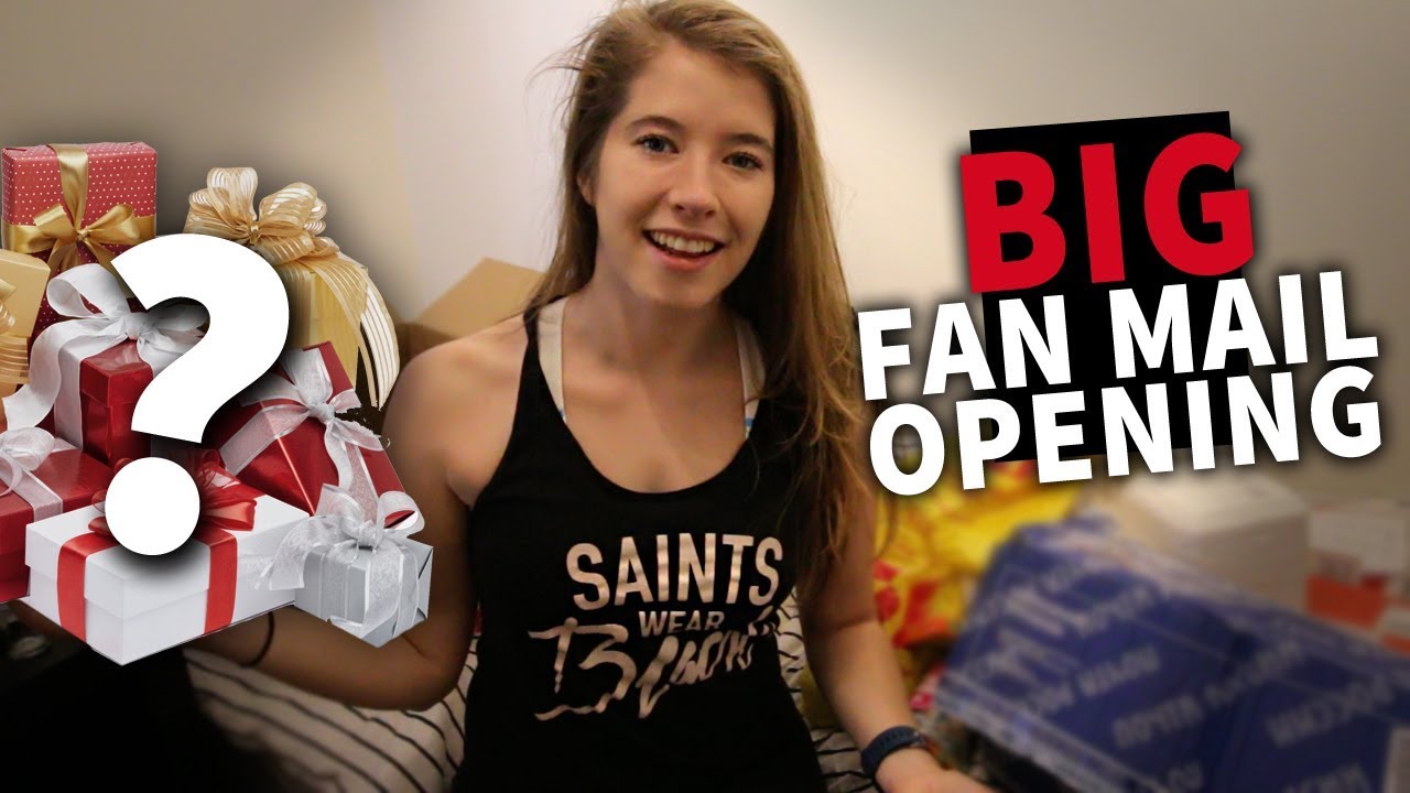 BIG FAN MAIL OPENING! - YouTube