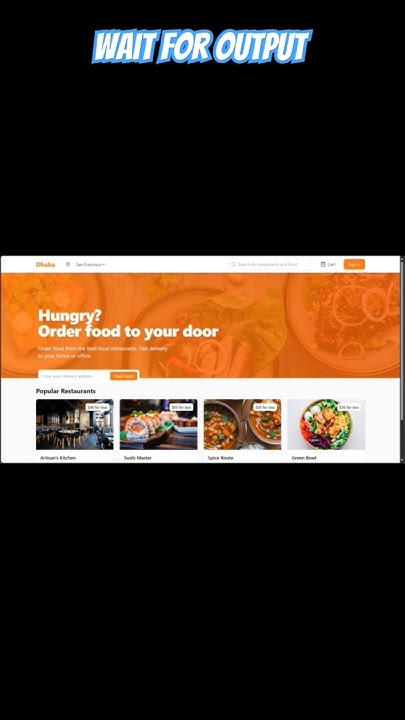 🥣Restaurant website using react | #coding #shorts #react #reactjs #restaurant #restaurantwebsite ...