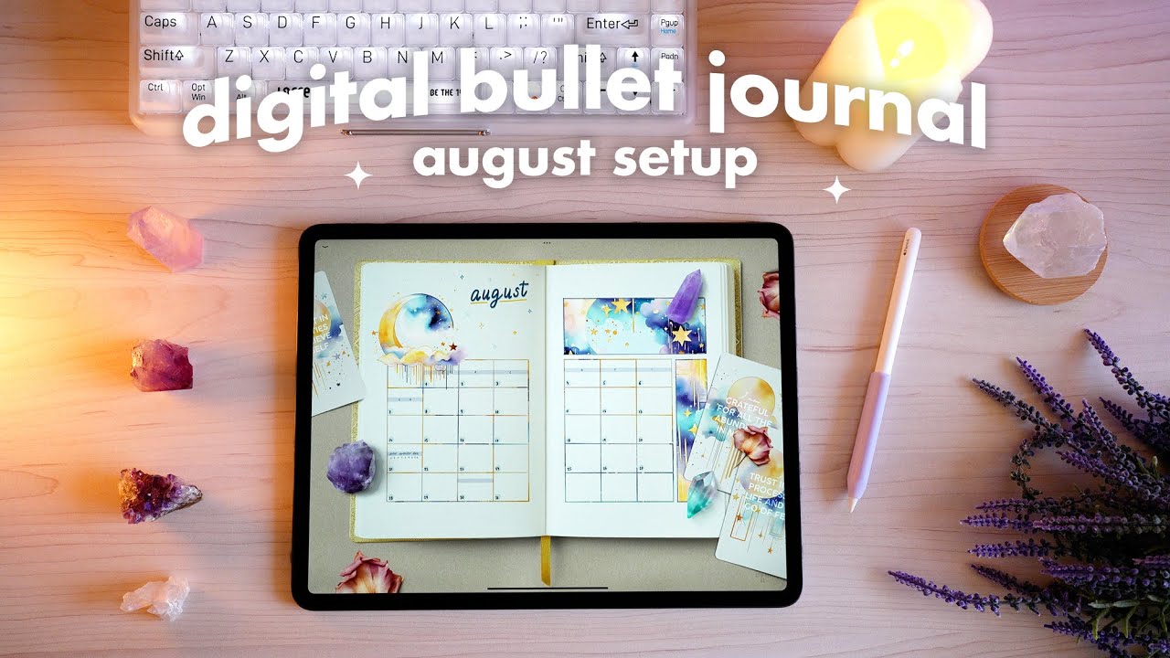 Digital Bullet Journal Setup August 2023 - YouTube