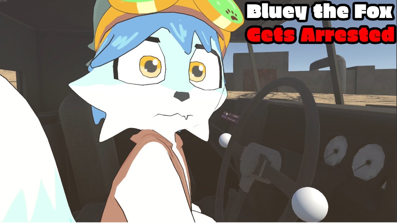 Bluey the Fox Gets Arrested | VrChat Skit | VrChat with Bluey | TW ...