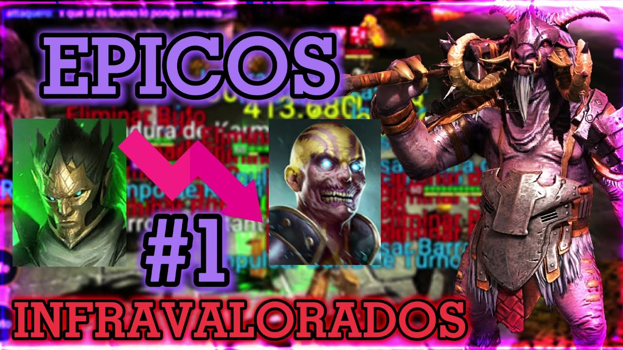 ¡EPICOS Mas INFRAVALORADOS De Raid🤕! #1 | ¿¡Olvidados En 2023!?😨 ...