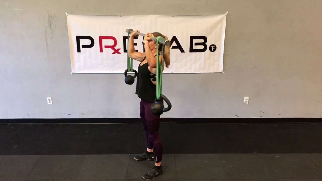 Unstable Barbell Strict Press - YouTube