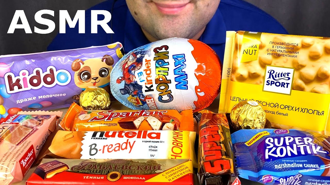 ASMR Kinder Marvel Chocolate Party (Kinder Surprise Maxi, Nutella ...