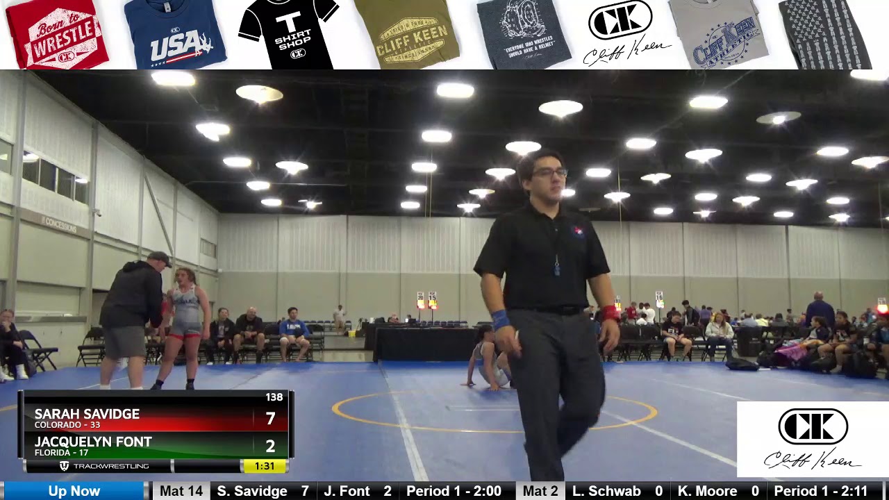 Mat 14 138 Sarah Savidge Colorado Vs Jacquelyn Font Florida - YouTube