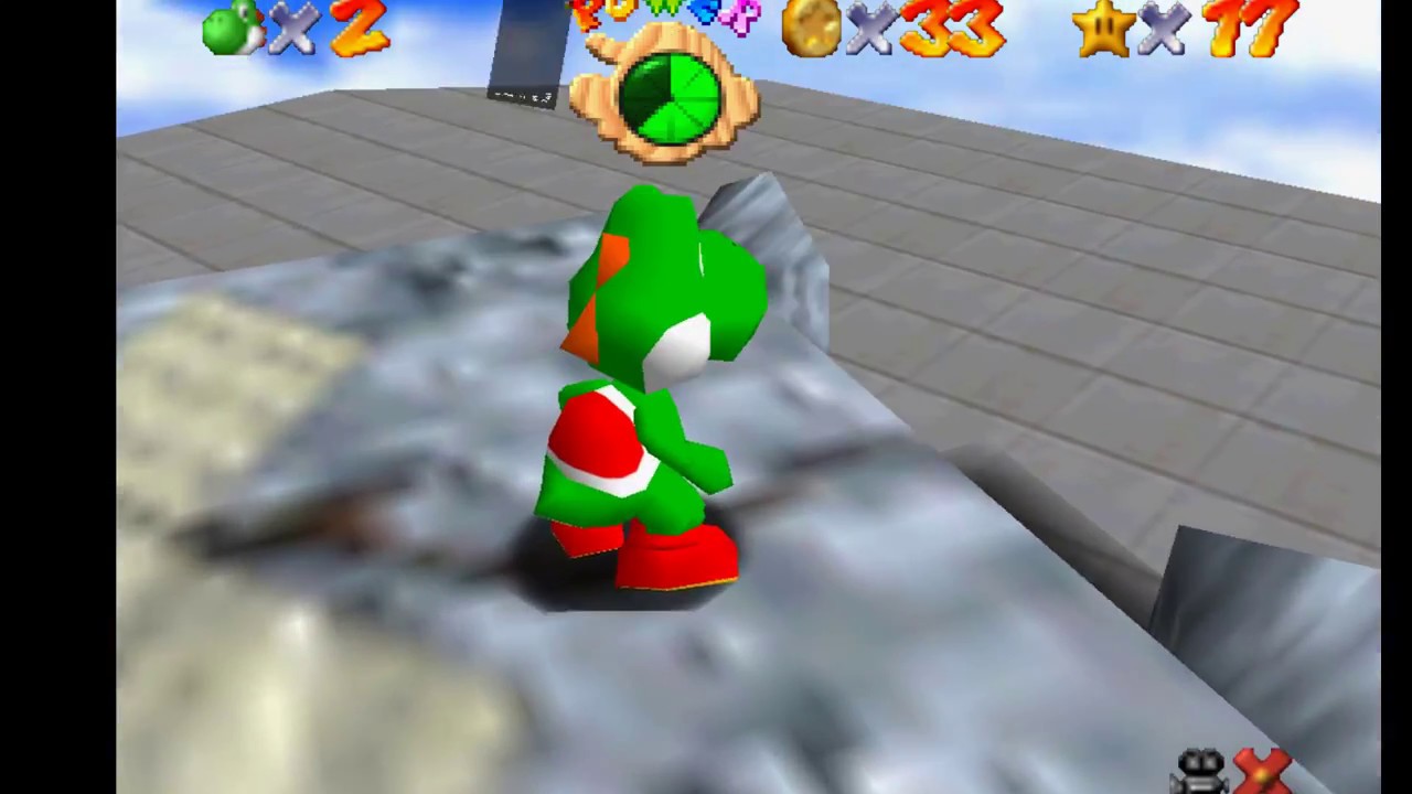 Falling off the map on super mario 64 and living - YouTube