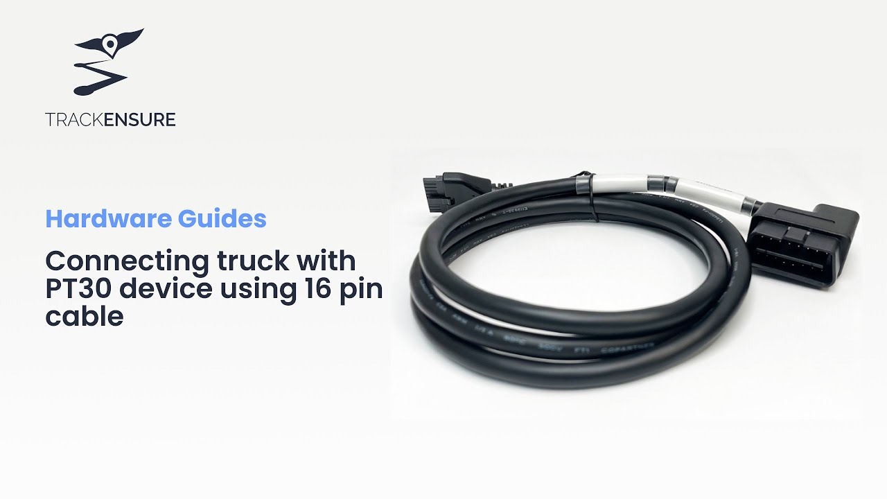 Connecting truck with PT30 device using 16 pin cable - YouTube