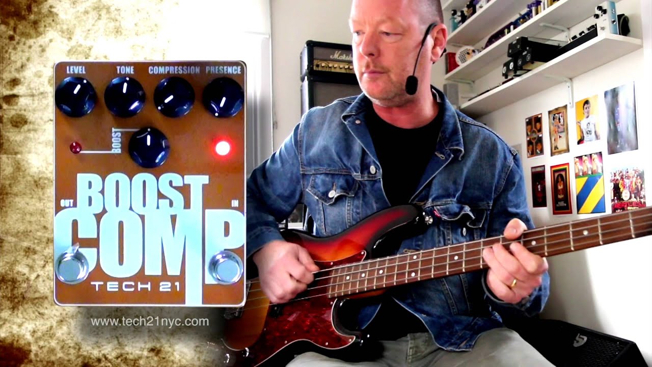 Tech 21 Boost COMP with Bass Recorded Direct - YouTube