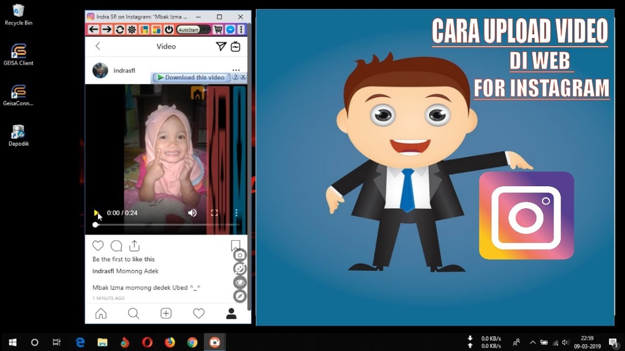 Cara Upload Video Instagram di PC / How to Upload Instagram Videos on ...