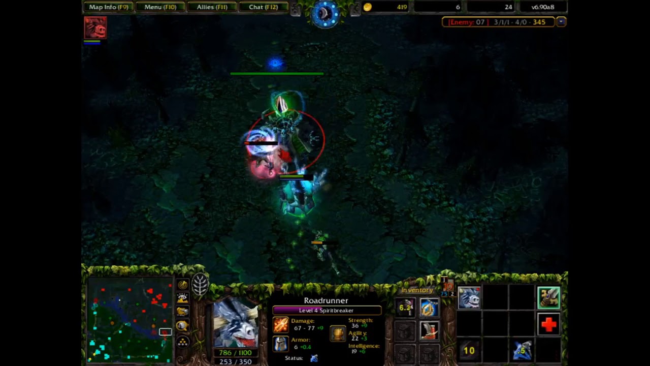 Dota 1 6.90A - Talent Tree: Bara gank game 1, Orge đanh thoải mái game ...