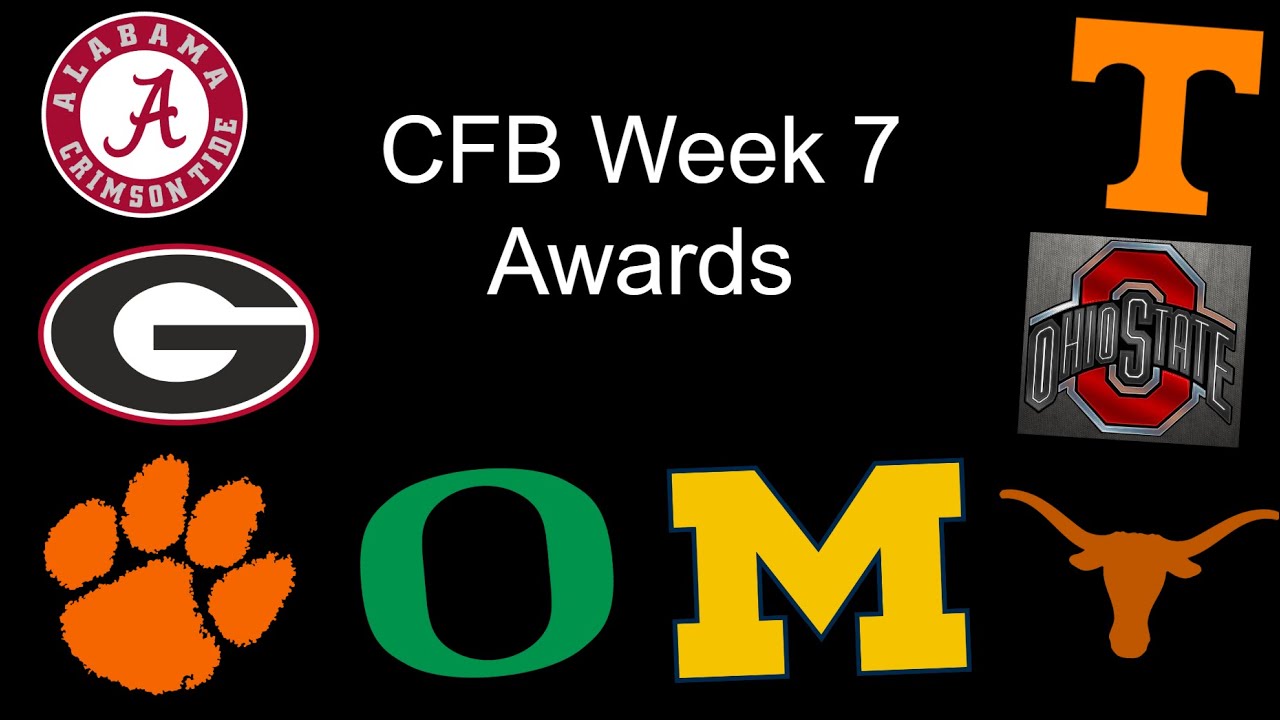 CFB Week 7 Awards - YouTube