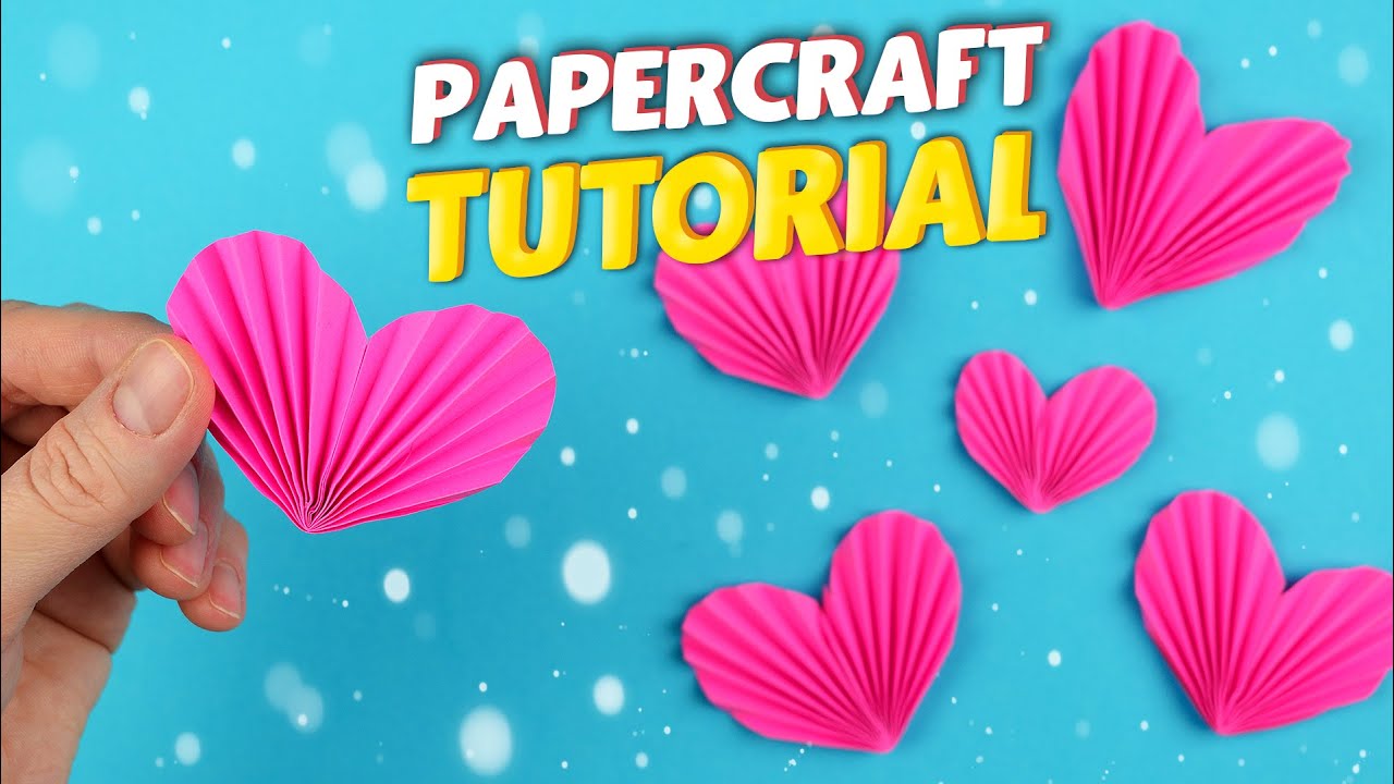 How to make paper heart easy | DIY Paper craft tutorial - YouTube
