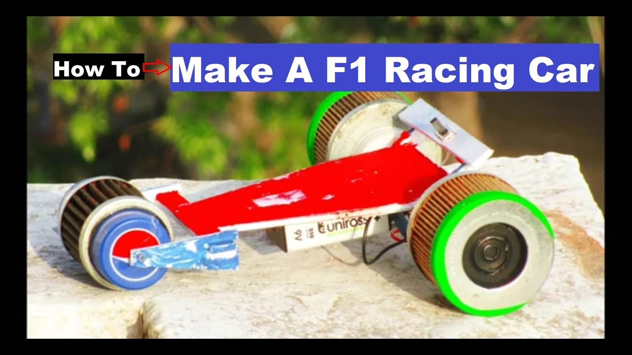 How To Make A F1 Racing Car Toy - At Home Easily - YouTube