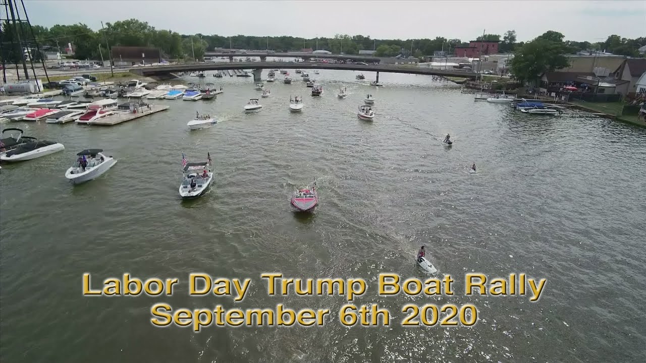 Labor Day Trump Boat Parade - YouTube