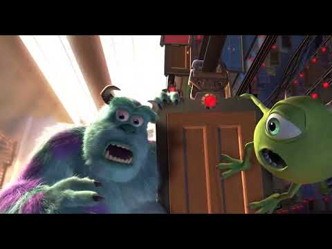 Door chasing to send Boo home (Monsters Inc 2001)