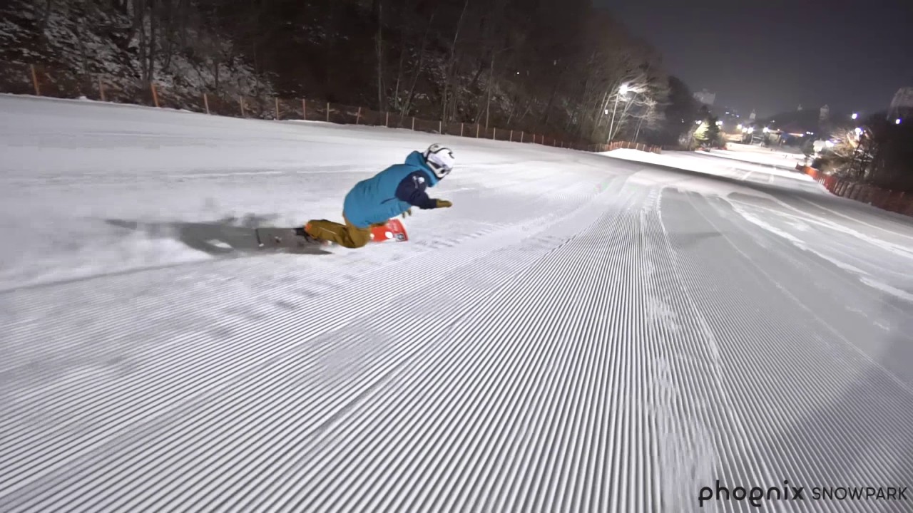 휘팍ㅣ밸리에서 알파인 스노우보드 라이딩ㅣAlpine snowboarding riding at valley - YouTube