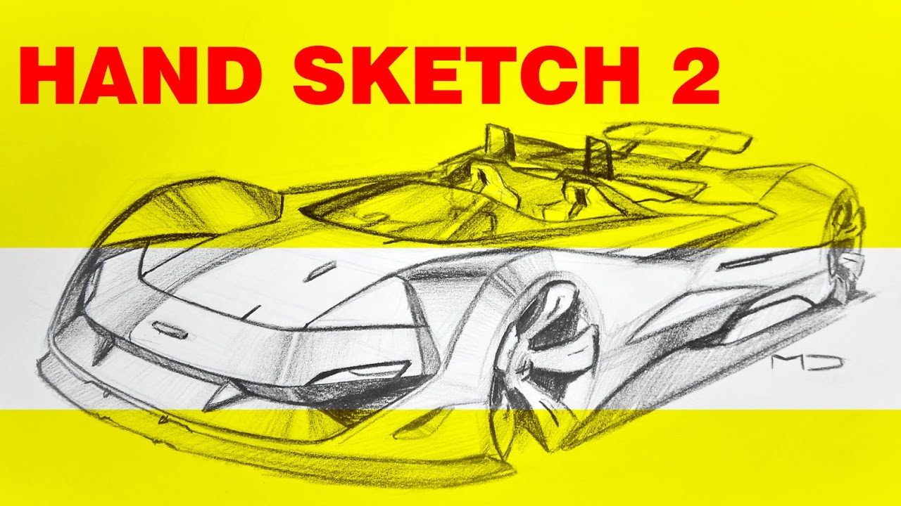 🔴car sketch (hand) sketch a mano, spider sport car🔴 - YouTube