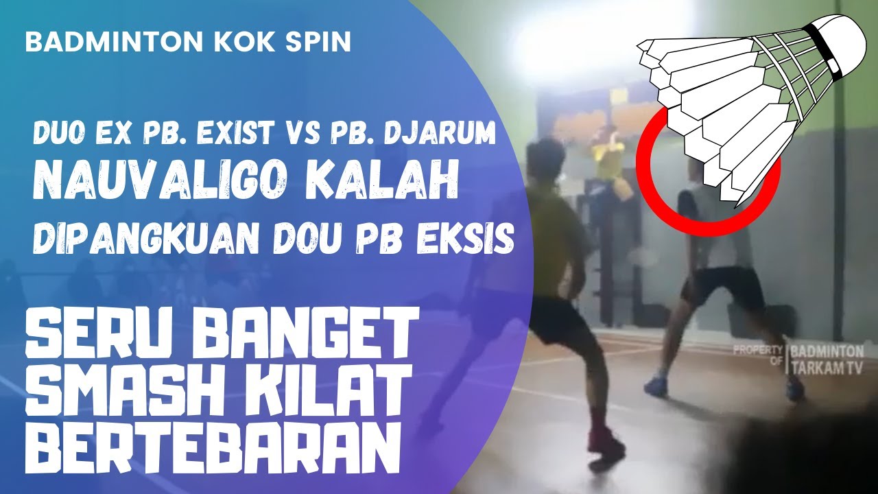 EKSHIBISI KOK SPIN | ADO/ABOT VS DZAKY/NAUFALIGO | BADMINTON TARKAM TV ...