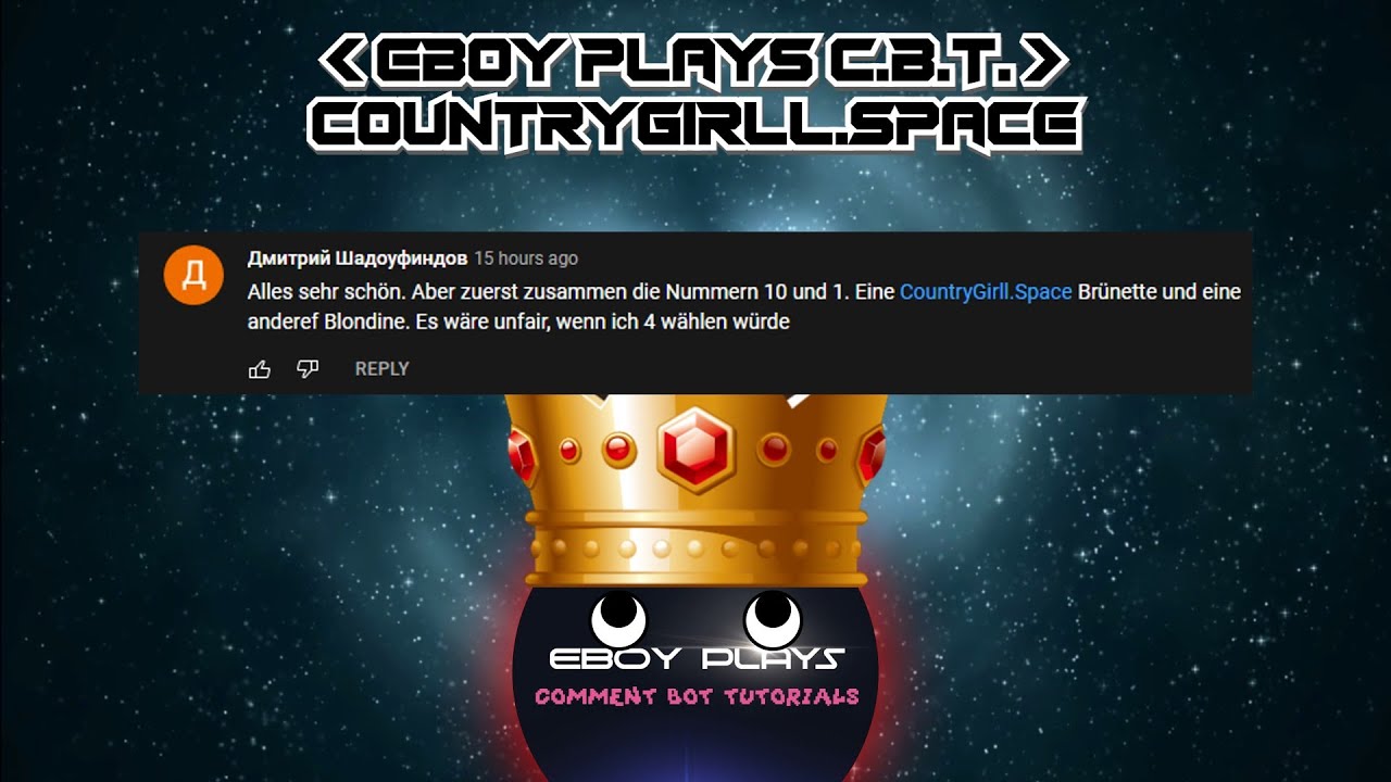 German Hacker Pt.7: Countrygirll.Space | Eboy Plays C.B.T. - YouTube