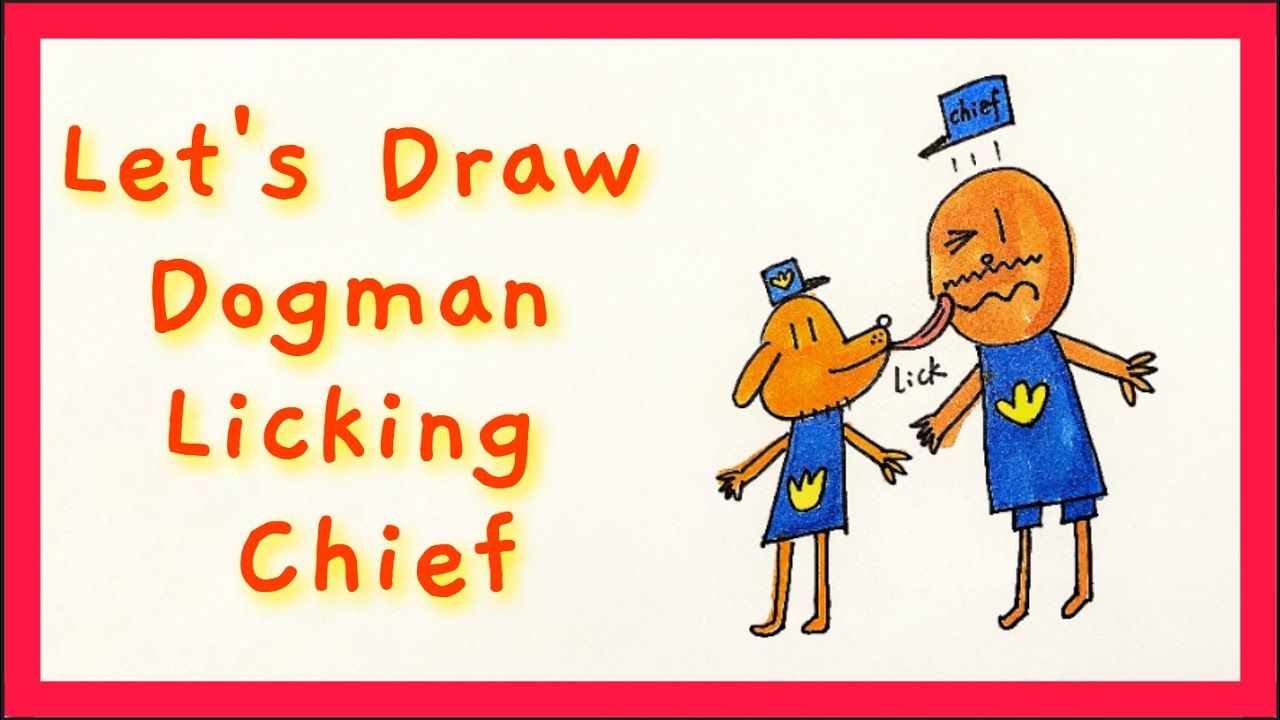 Let's Draw Dogman Licking Chief | Cute Marker Coloring | Kids | Quiet ...