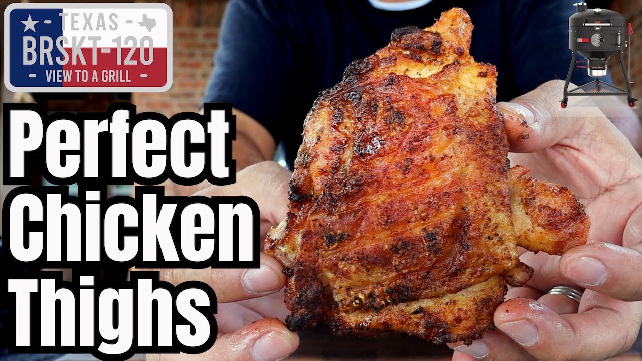 Perfect Chicken Thighs - Spider Grills Huntsman - YouTube