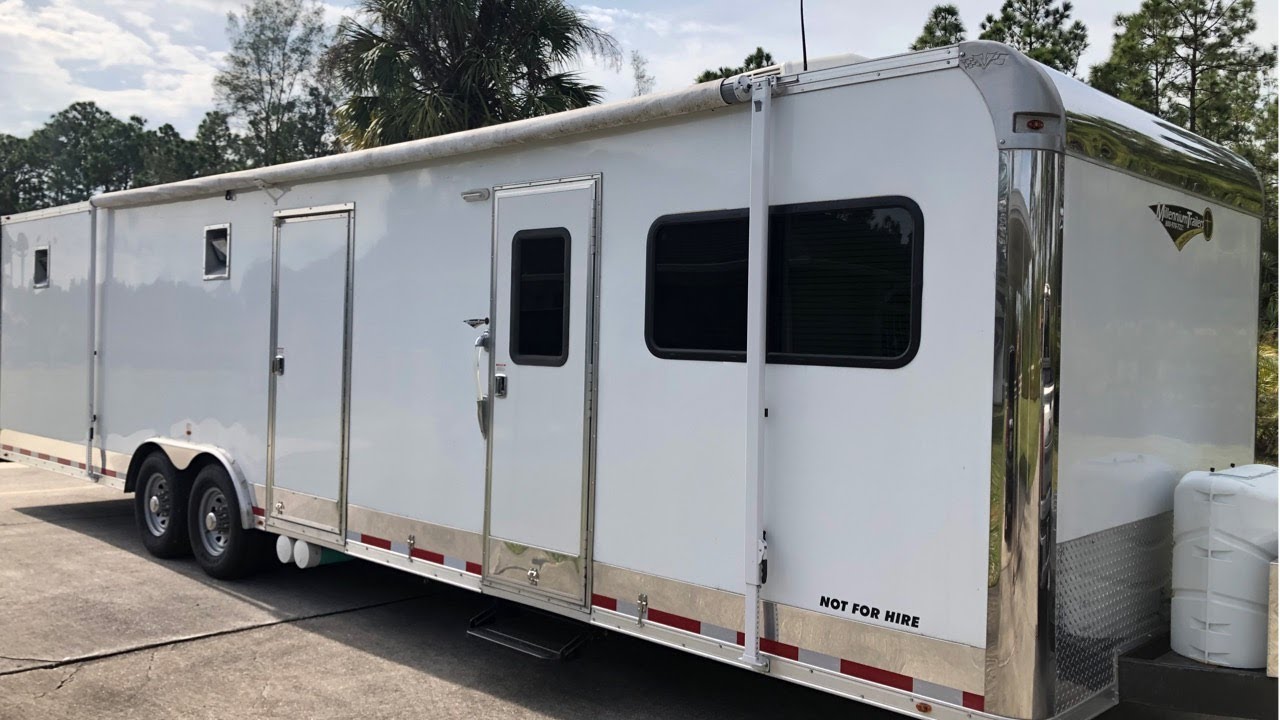 FOR SALE: **SOLD** 32’ Millennium car trailer with 12’ LQ - YouTube
