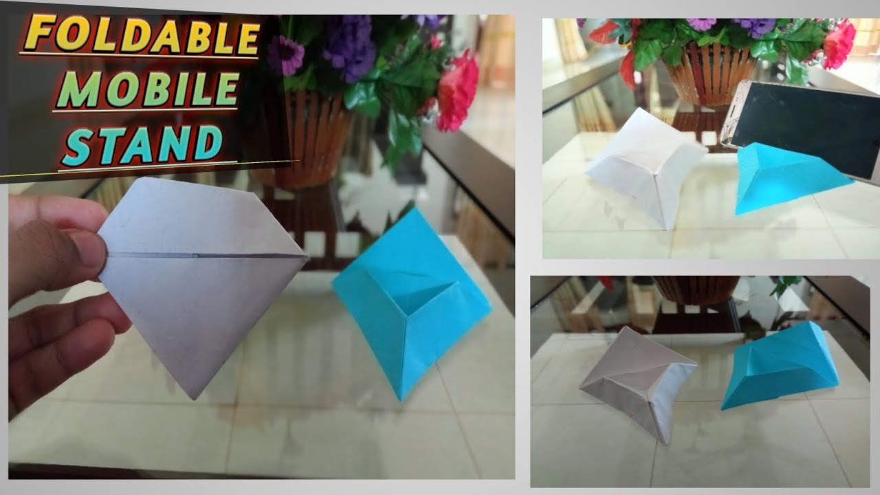 How to make Mobile stand using paper|| Amjad Experiment - YouTube