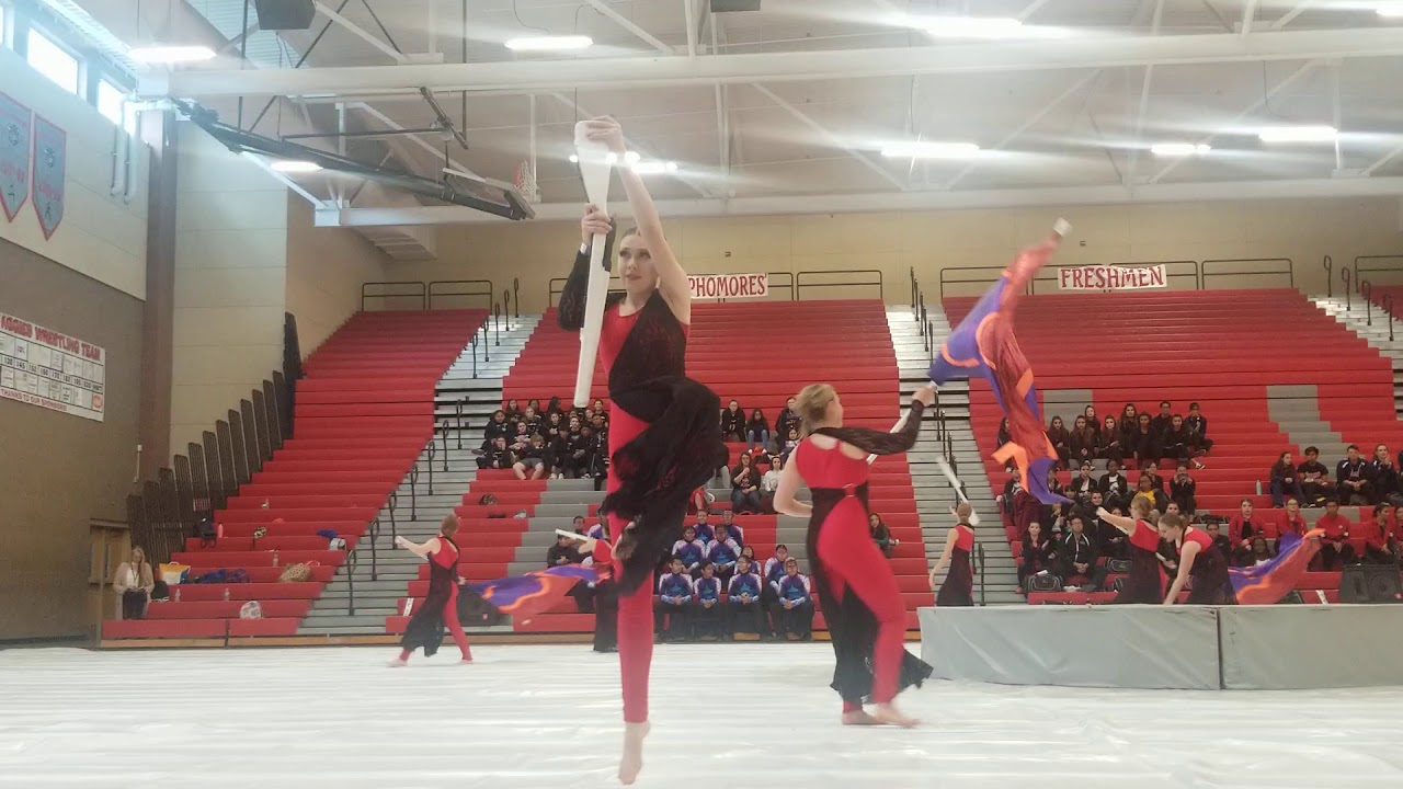 Makayla color guard. - YouTube
