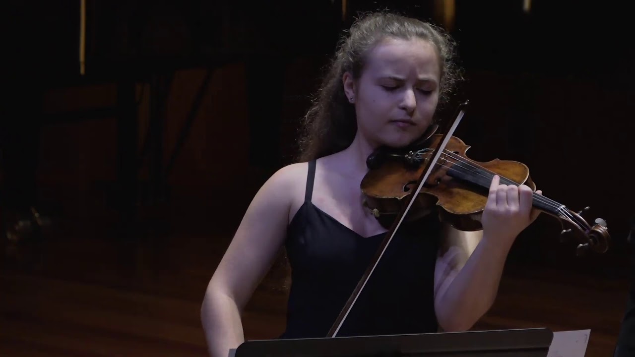 Sara Valencia plays Beethoven violin sonata Nº 3 ; 1 & 2 movements ...