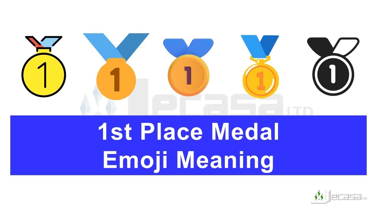1st Place Medal Emoji 🥇 Meaning | Learning Emojis - YouTube