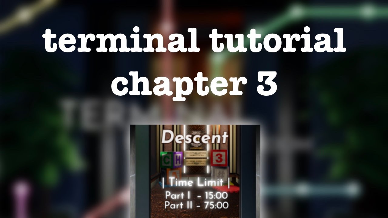 Chapter 3 Terminal Escape Room Tutorial | Roblox - YouTube