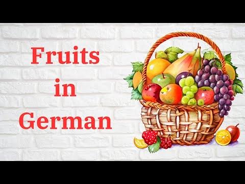 Names of Fruits in German #german #fruits @learnlanguage. - YouTube