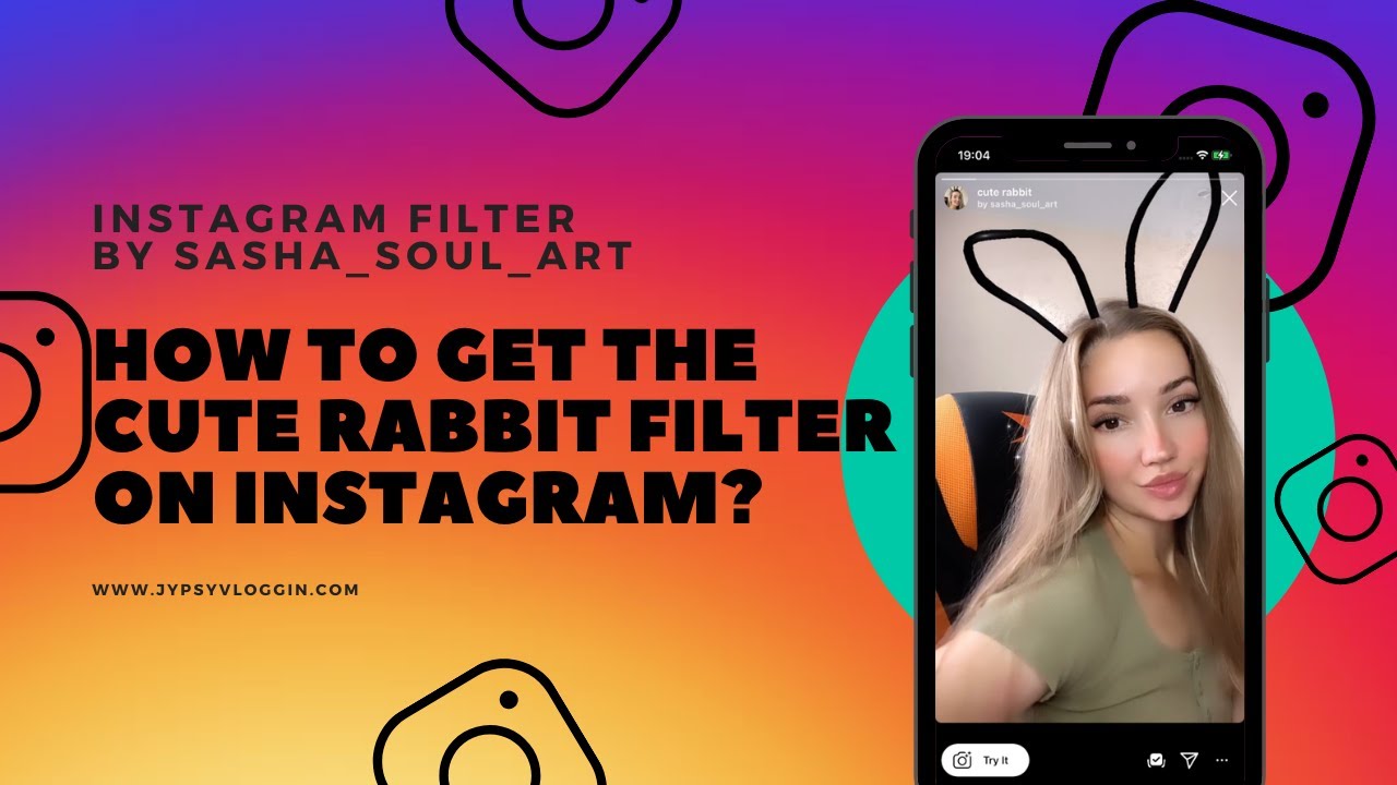 How to get the Cute Rabbit filter on Instagram - YouTube