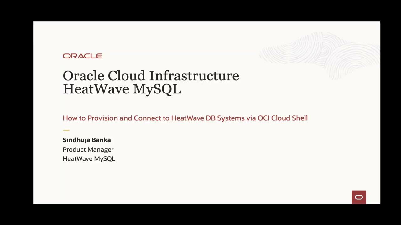 How to Provision and Connect to HeatWave DB Systems via OCI Cloud Shell - YouTube