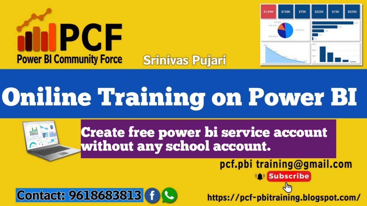 How to Power BI Free service account - YouTube