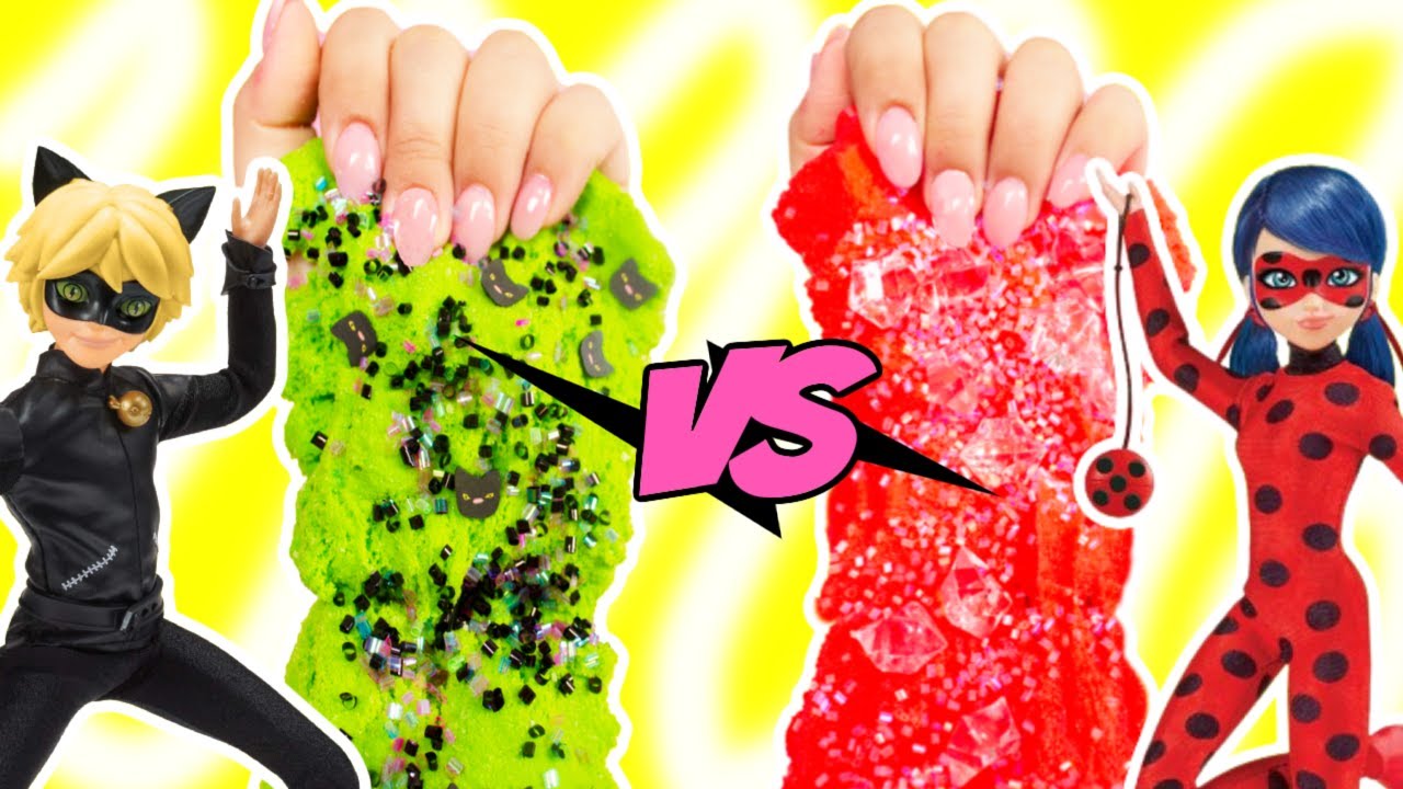 Miraculous Ladybug DIY Slushie Slime & Cloud Slime Tutorial With Clay ...