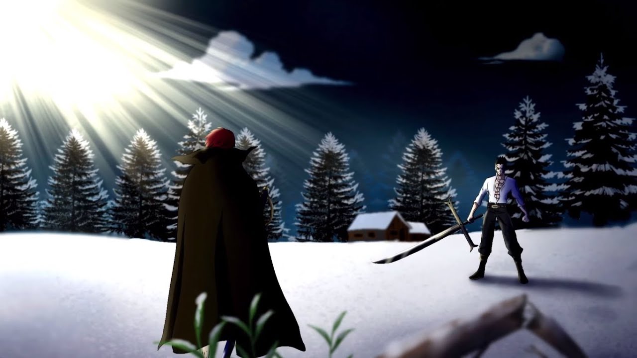 Shanks vs Mihawk fan animation by Fugo animation - YouTube