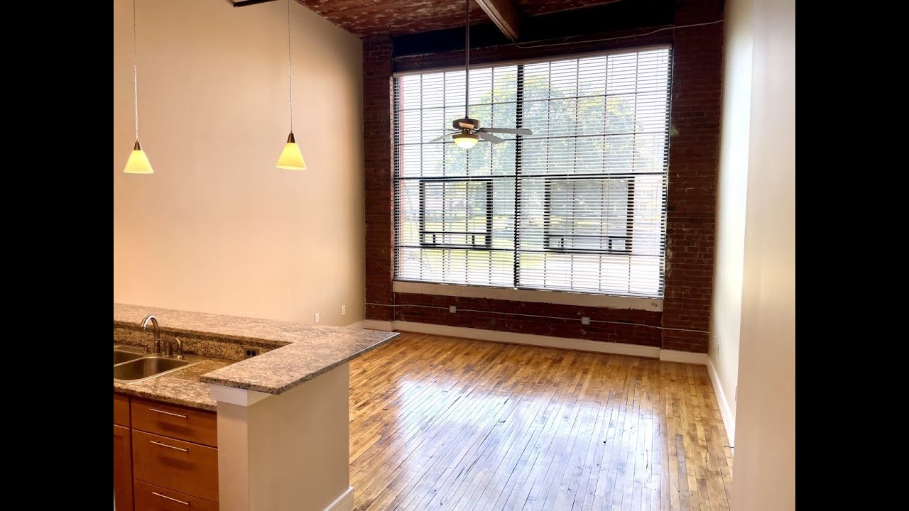 Cotton Mill Lofts Unit 214 1-Bedroom/1-Bathroom - YouTube