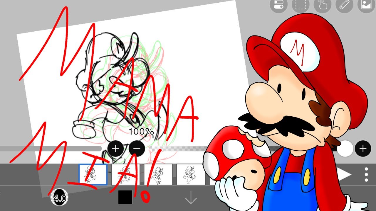Mario running animation - YouTube