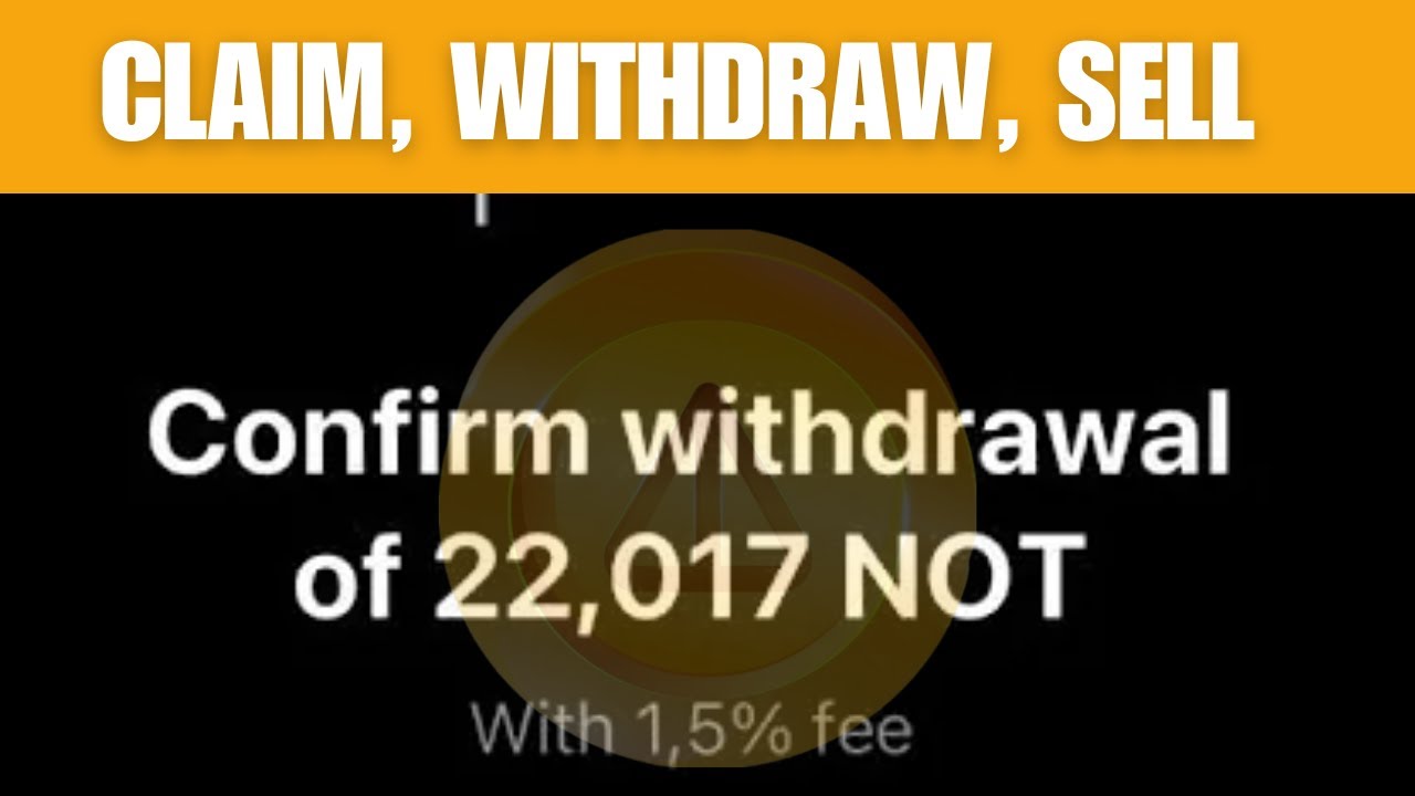 The Ultimate Notcoin Guide: Claim, Withdraw, Sell - YouTube