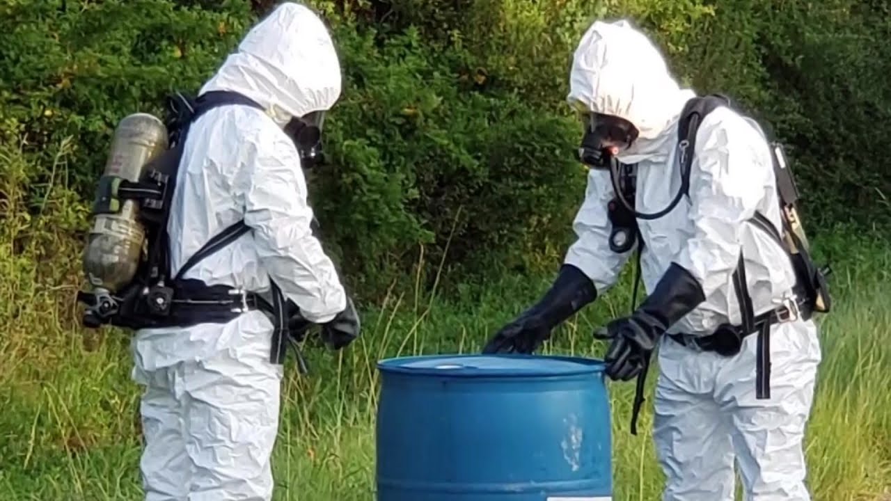 Acid Barrels Dumped in Neighborhood - YouTube