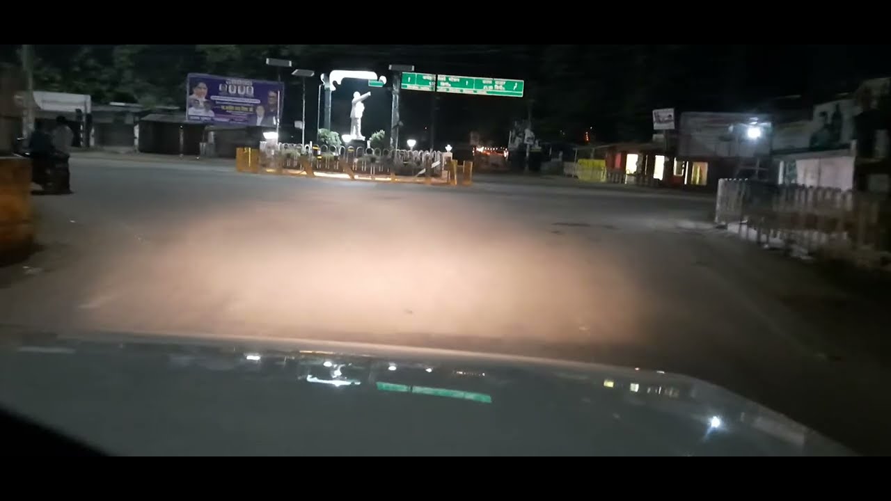 Night view at Ambedkar Chauraha Gonda - YouTube