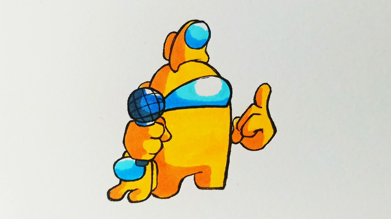 Friday Night Funkin Vs Among Us, Drawing Impostor Yellow Fnf, Vẽ Among ...