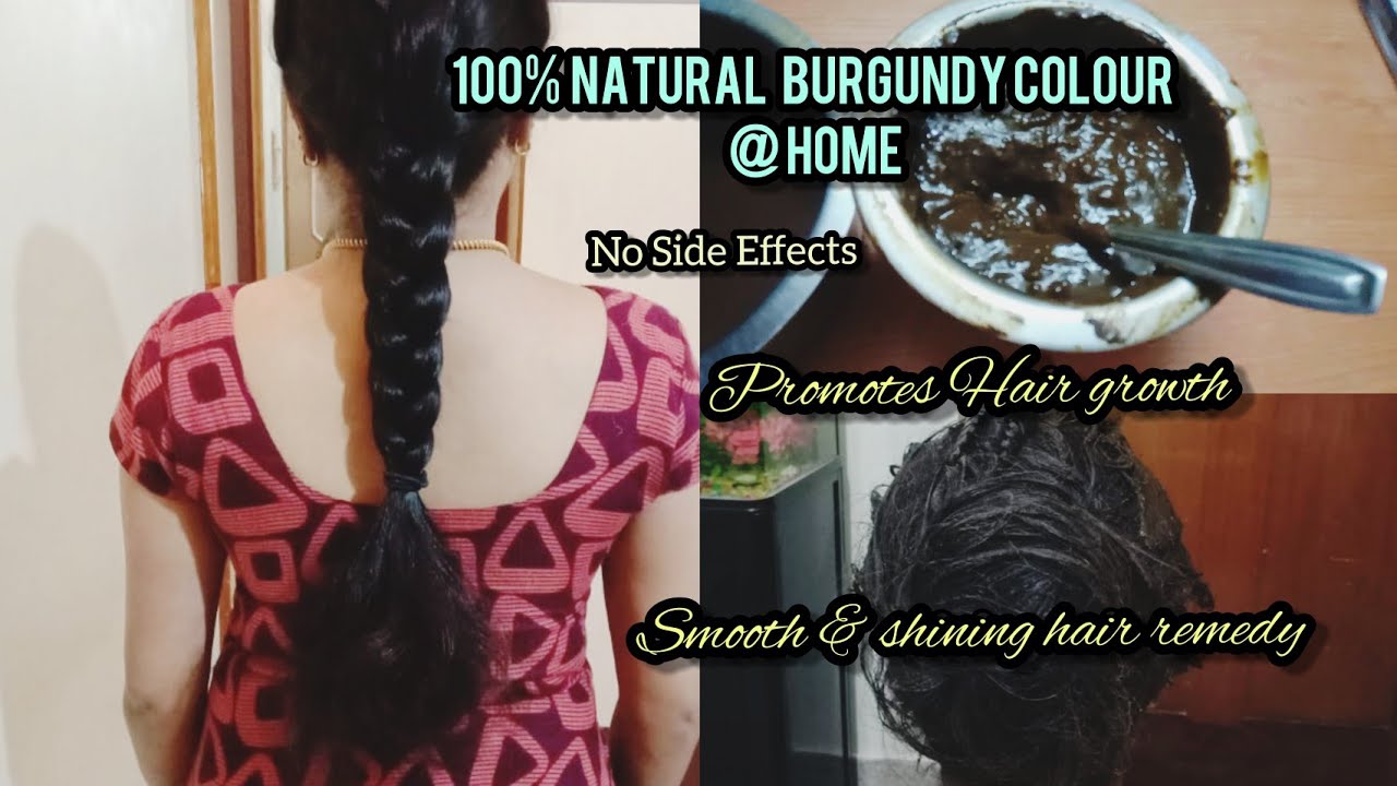 Colour your hair naturally @ home|Hair dye cum hair pack|Get long silky ...