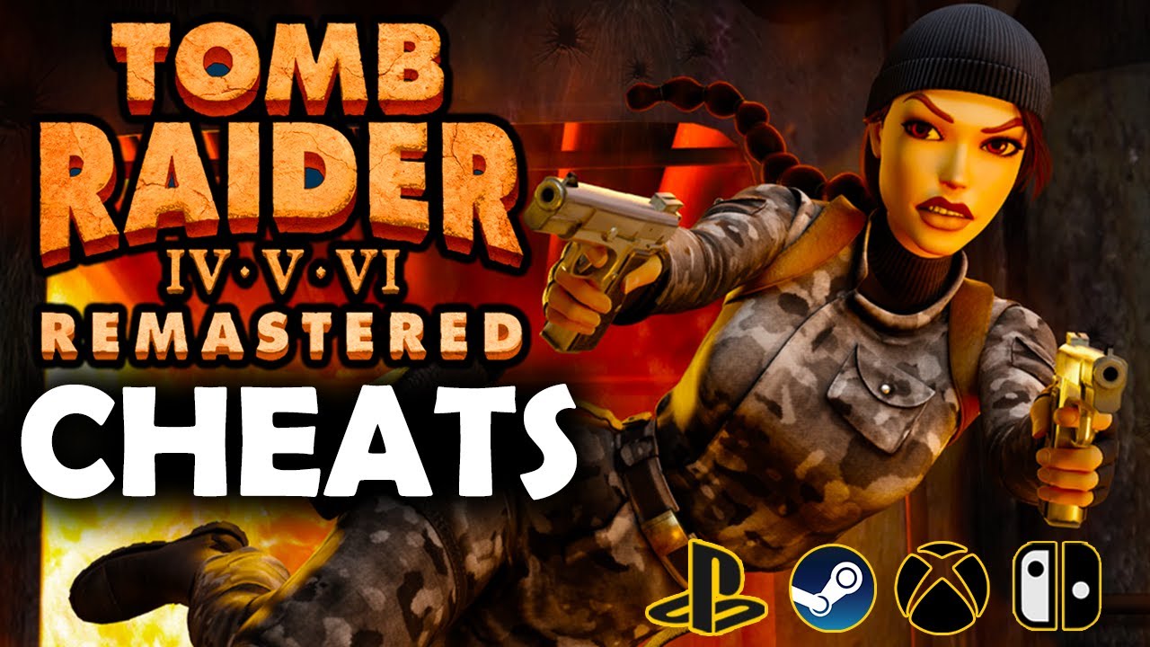 TOMB RAIDER REMASTERED 4-6 (ALL CHEATS CODES) All Weapons, Items & Level Skip - YouTube