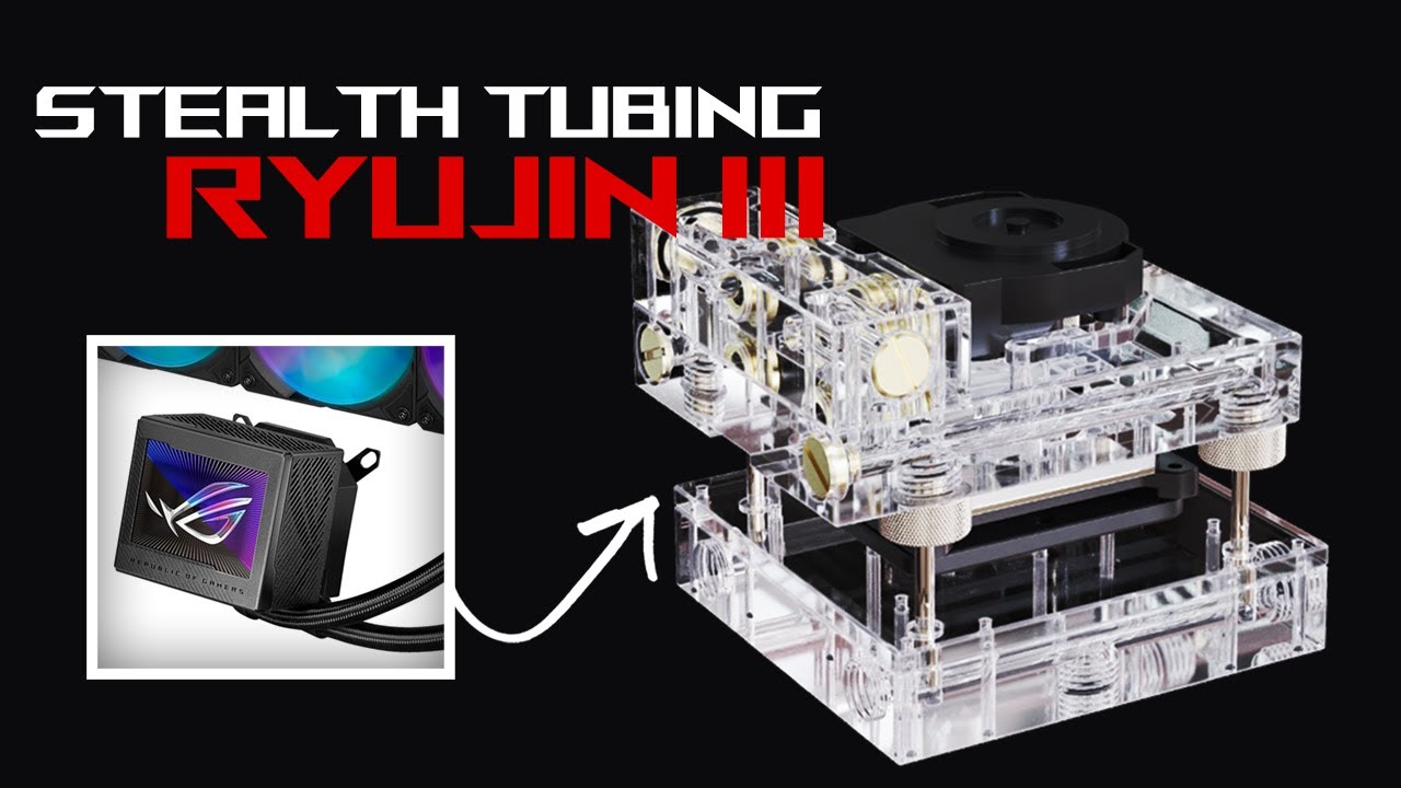 Asus ROG Ryujin III (2023) Stealth Tubing - YouTube