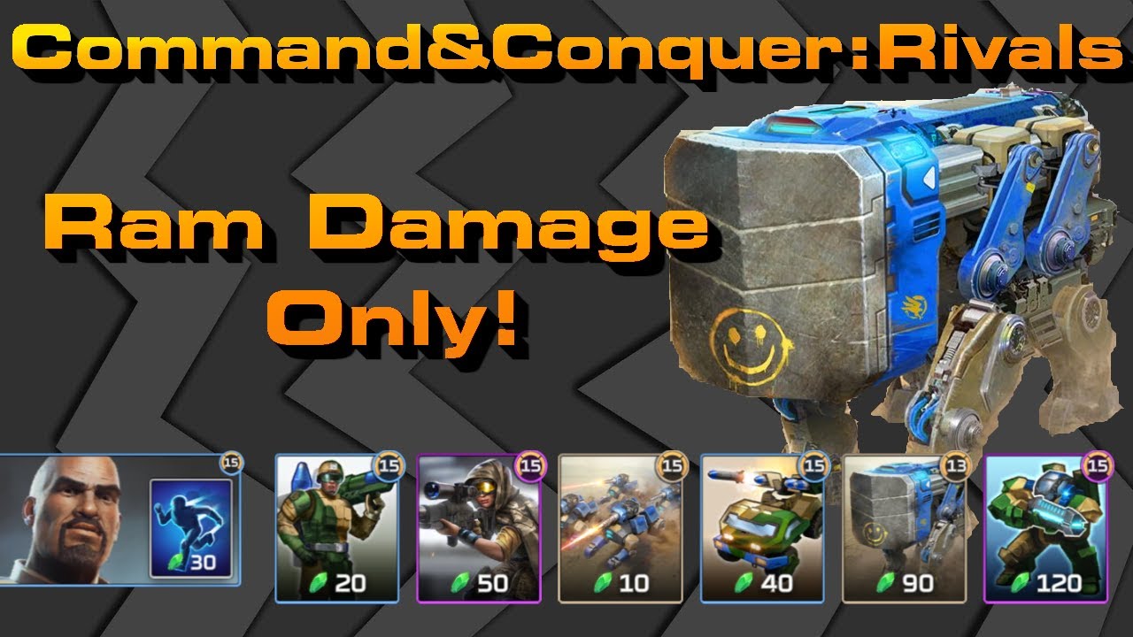 C&C Rivals: Only Ram Base Damage! - YouTube