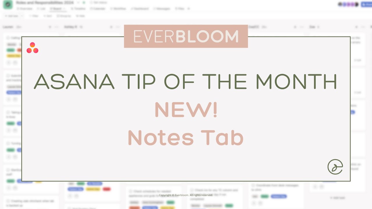 NEW! How to Navigate the Notes Tab in Asana - YouTube